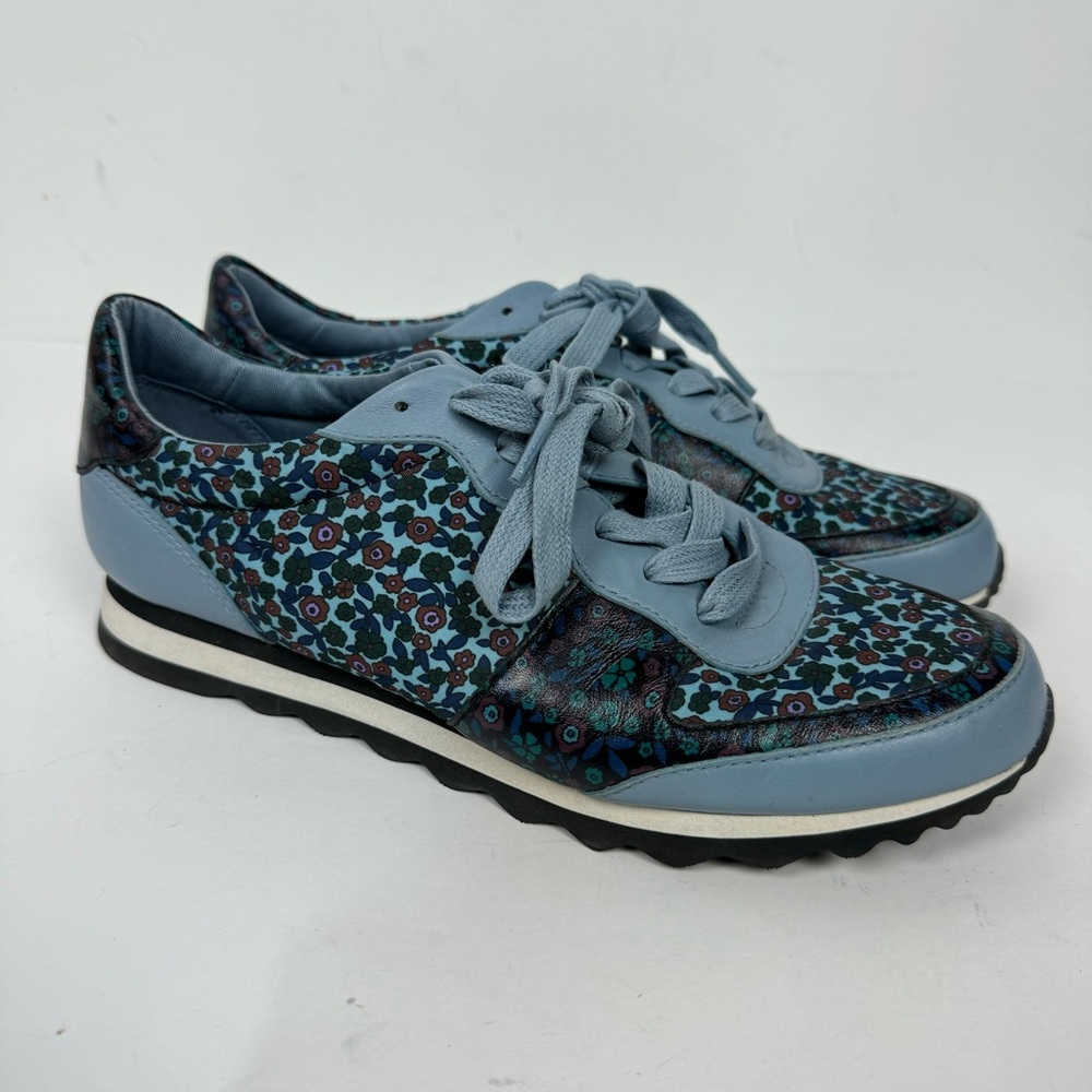 Coach Blue Floral Flower Sneakers Shoes Streetwear - Gem